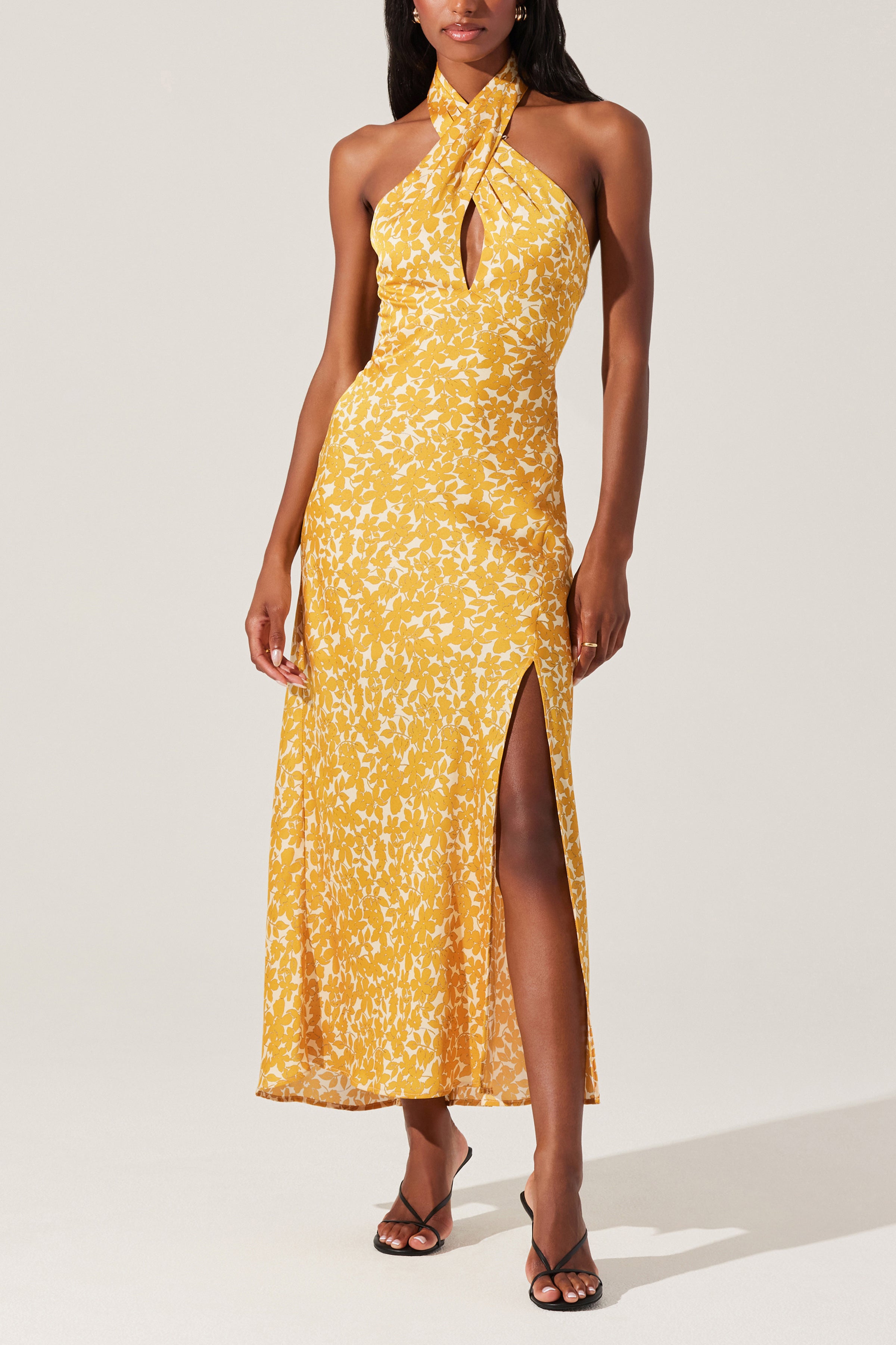 ASTR | Marigold Floral Marissa Dress | Edit an Olive & Bloom Co.