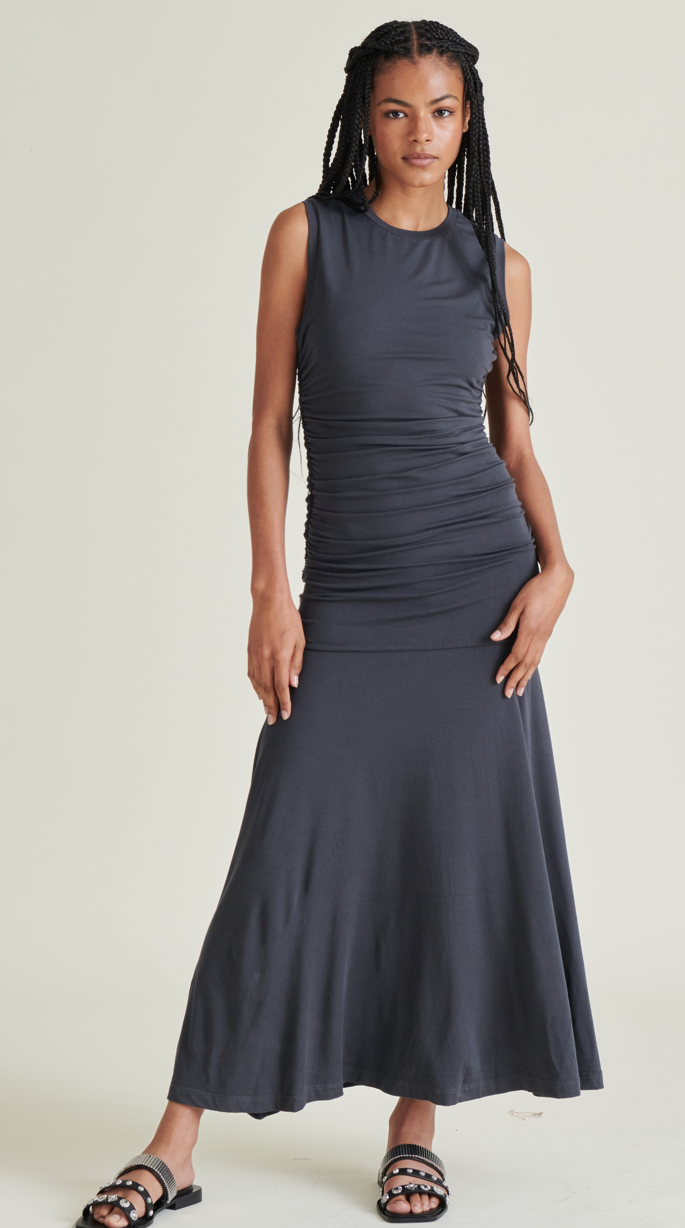 teve Madden Jace Maxi Dress – Ruched Drop Waist Sleeveless Dress | Edit ...